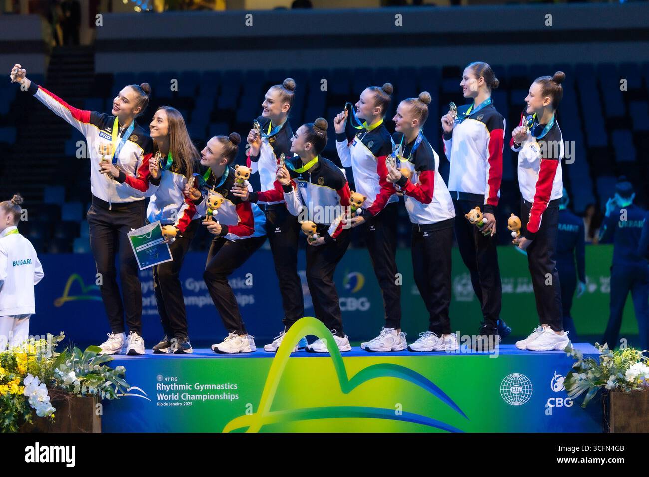 Team Germany (Individuals Darja Varfolomeev, Anastasia Simakova and Group members Melanie Dargel ...