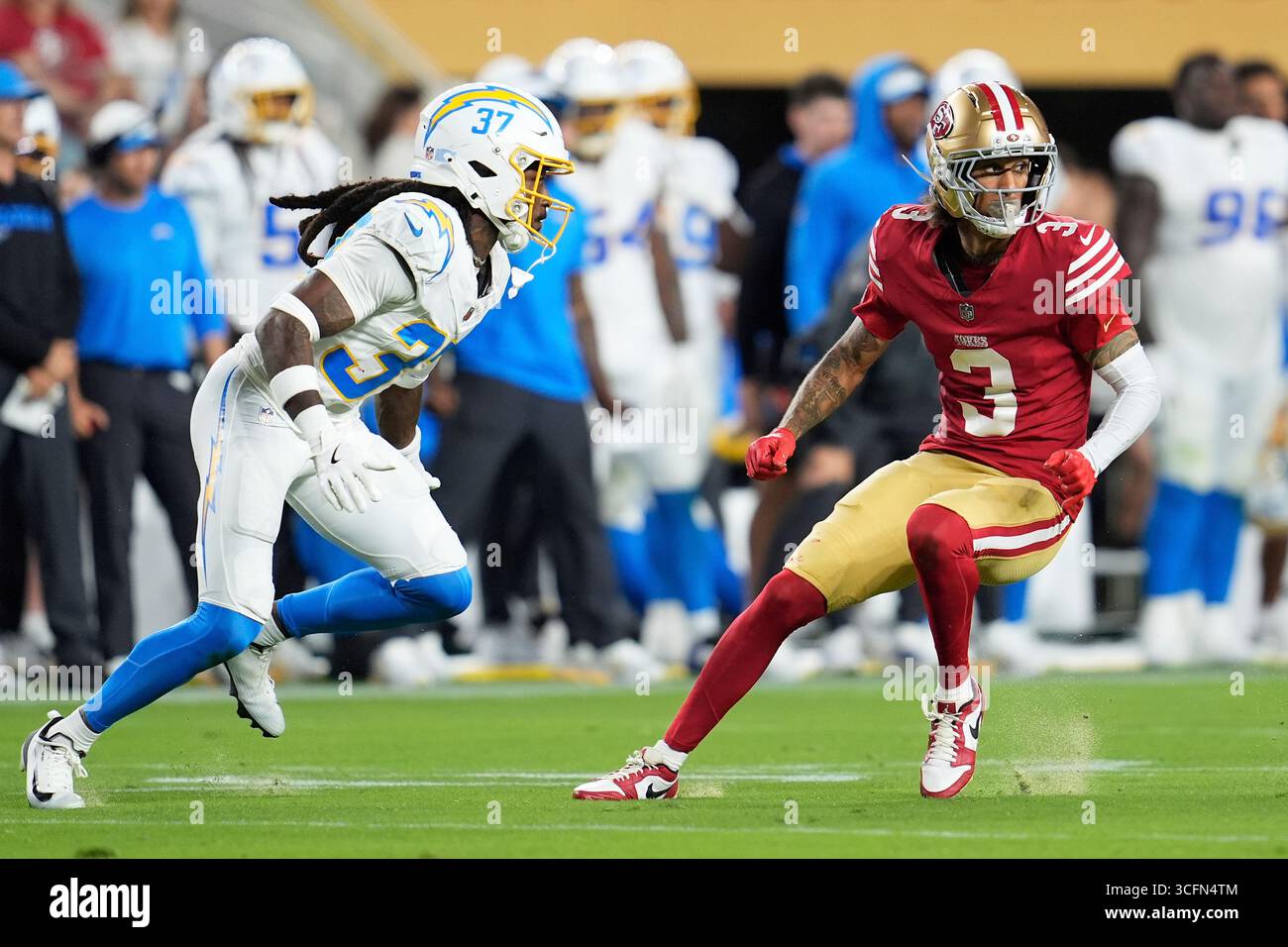 San Francisco 49ers wide receiver Robbie Chosen (3) runs a pattern ...