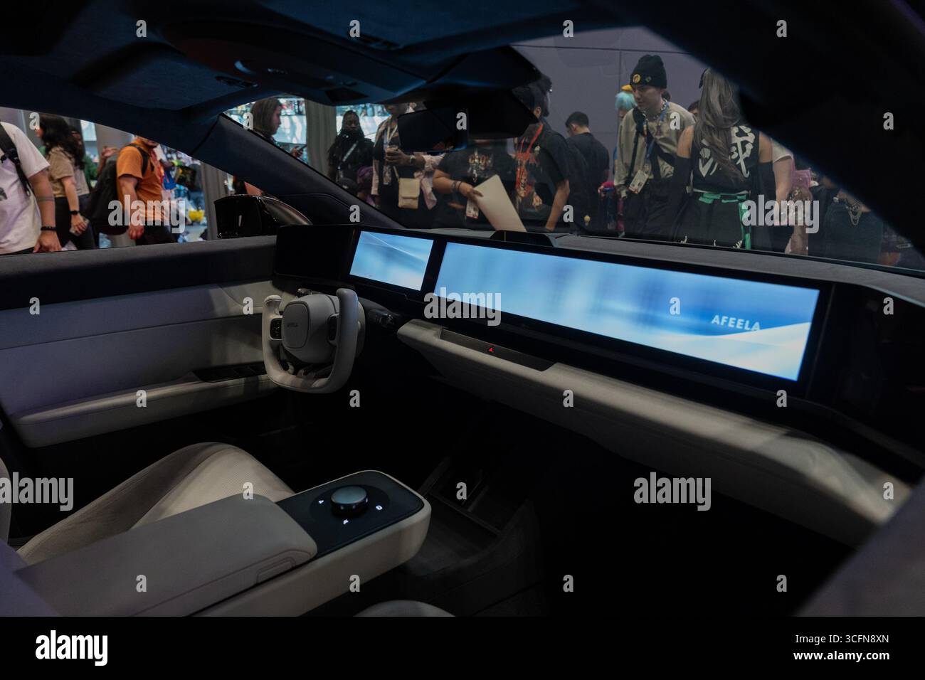 New York, NY, August 23, 205: Electric vehicle Afeela developed by Sony ...