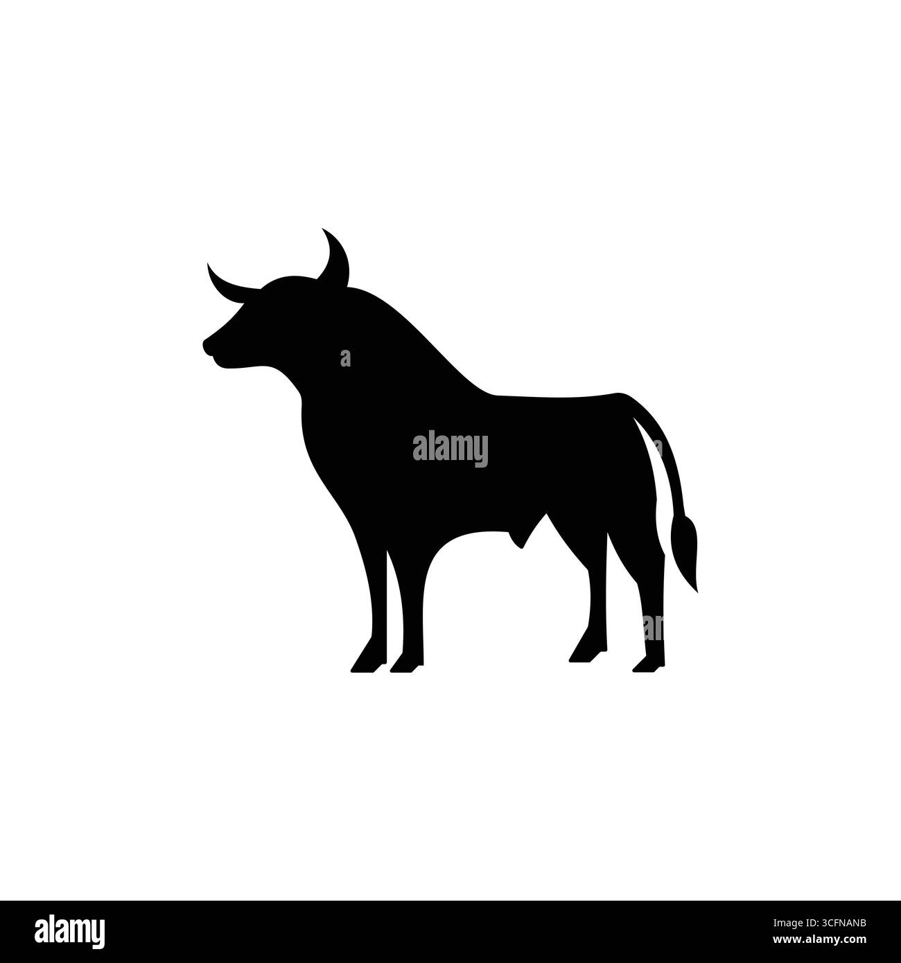 Milk silhouette cow in Cut Out Stock Images & Pictures - Alamy
