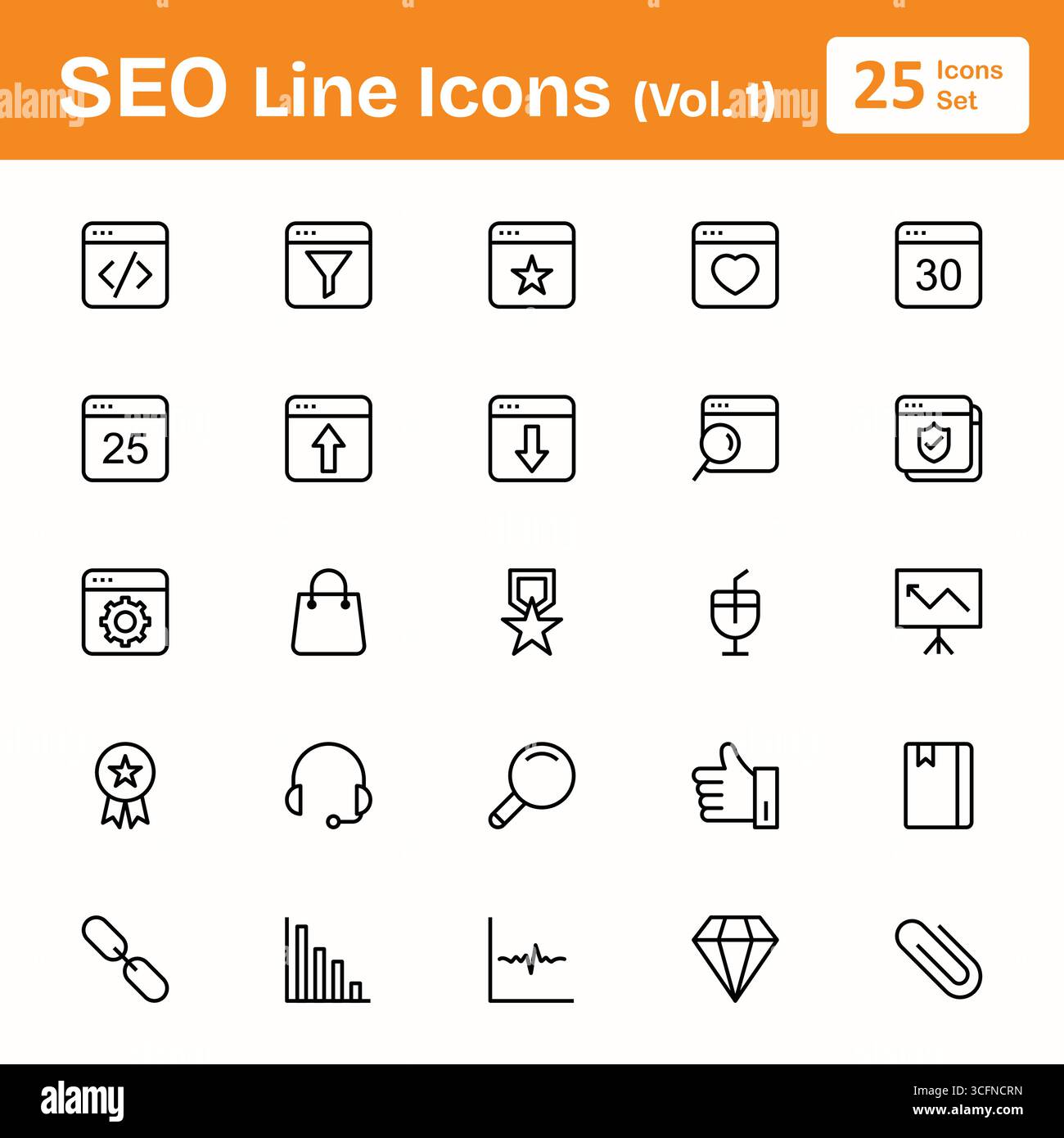 Seo analysis Stock Vector Images - Alamy