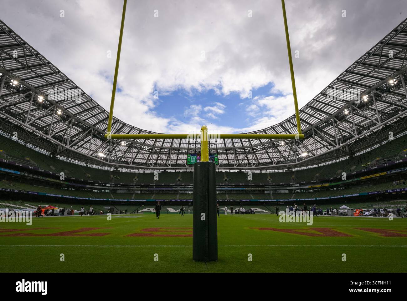 Dublin, Ireland. 23rd August, 2025. A general view of the pitch prior ...