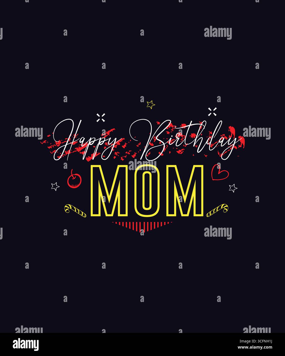Mom heart design Stock Vector Images - Alamy