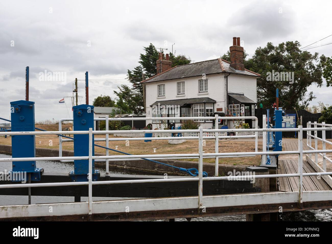 The sea-lock entrance to the Chelmer and Blackwater Navigation at ...