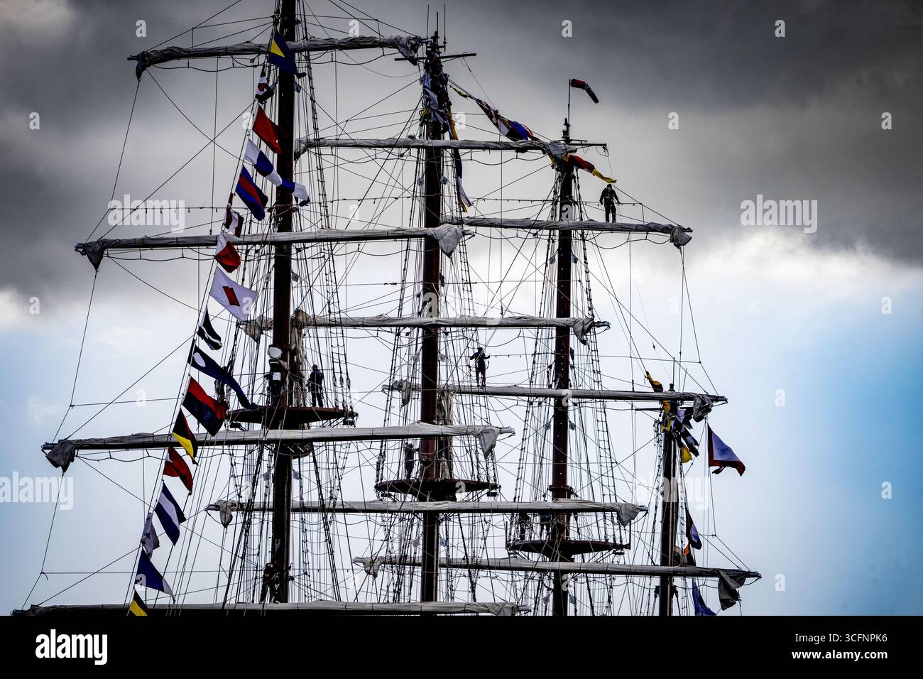 AMSTERDAM - Visitors and ships during Sail in Amsterdam. The tenth ...