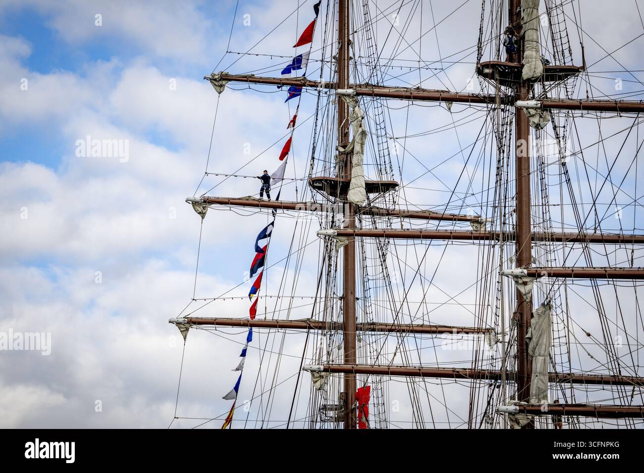 AMSTERDAM - Visitors and ships during Sail in Amsterdam. The tenth ...