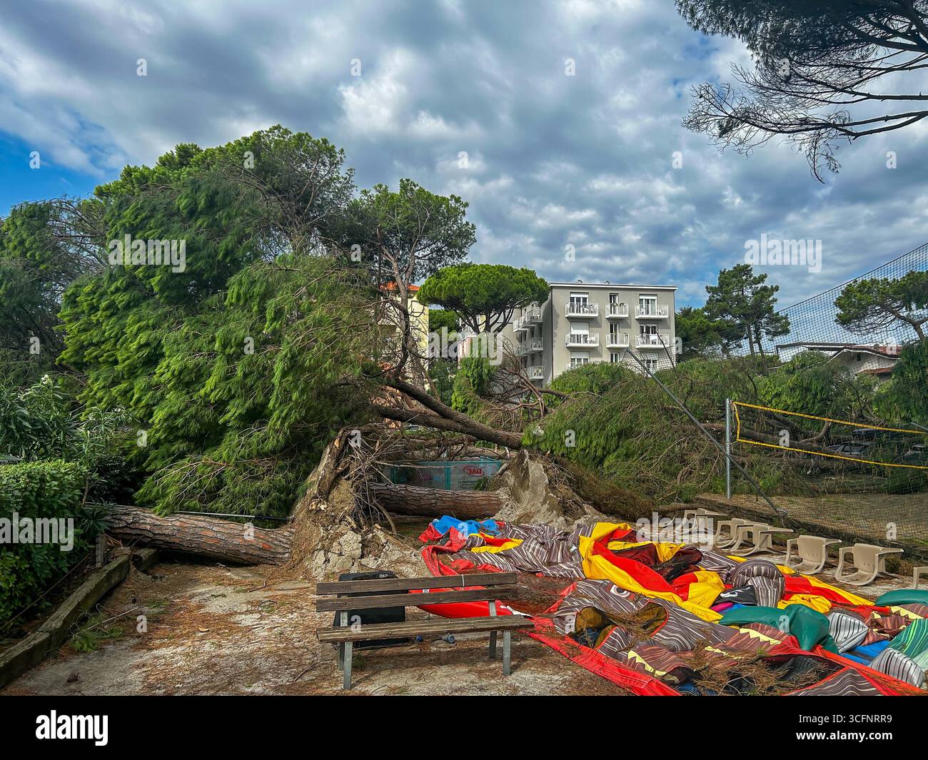 Milano Marittima, Riviera Romagnola, damage caused by bad weather ...