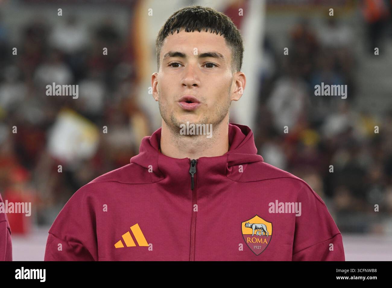 Matias Soule AS Roma look during the Serie A Enilive between As Roma vs ...