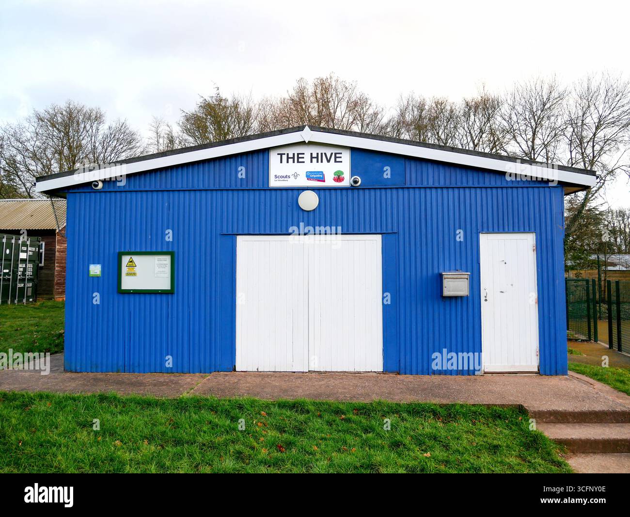The Hive community building and Scout hut at Woodbury Playing Fields ...
