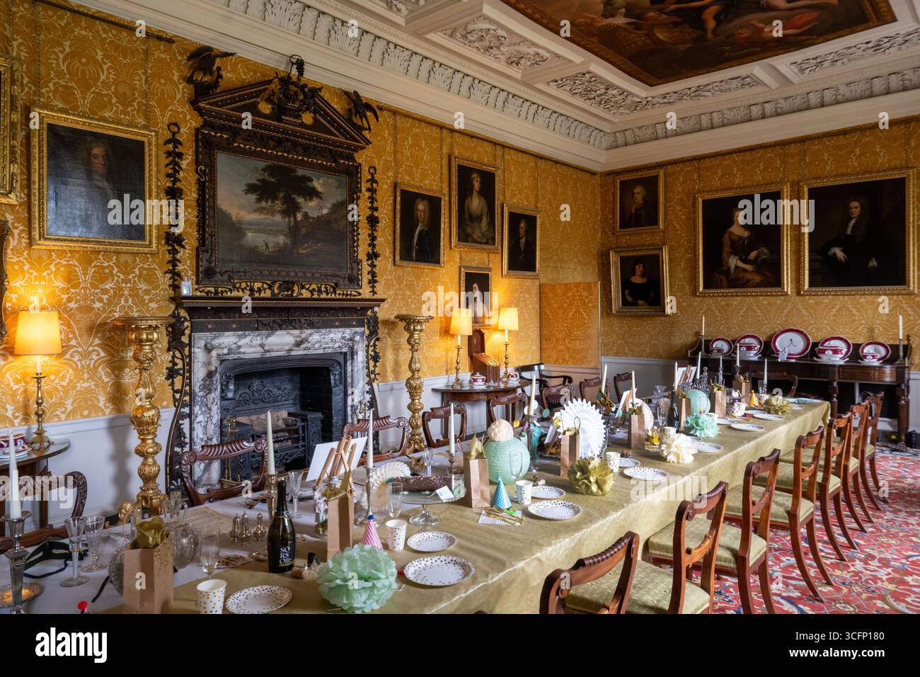 Hanbury Hall, Hanbury, Droitwich Spa, Worcestershire, England, UK ...