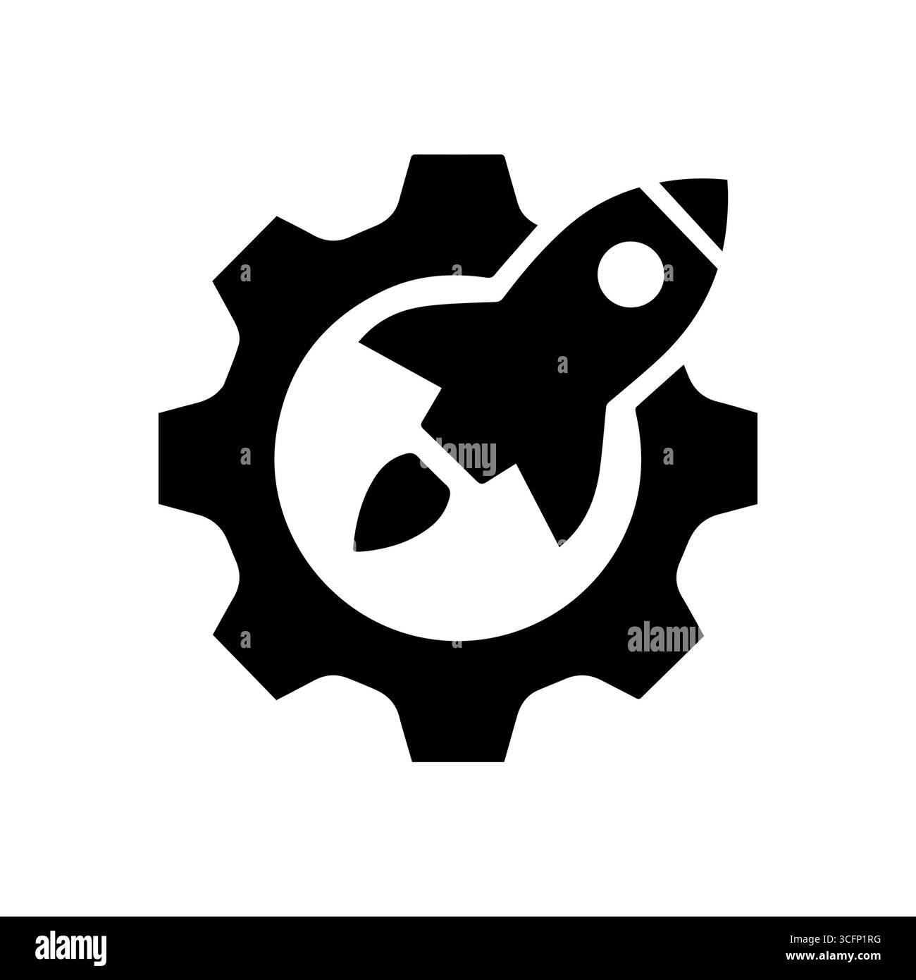 rocket loading icon isolated on white background Stock Vector Image ...