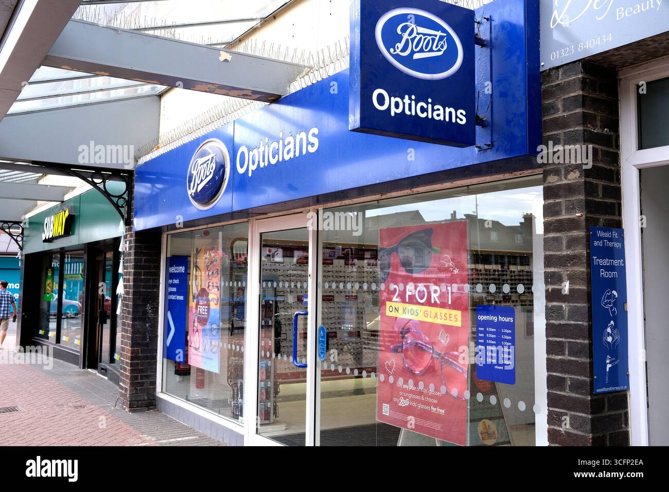 boots opticians retail shop, hailsham town, east sussex, uk Stock Photo ...