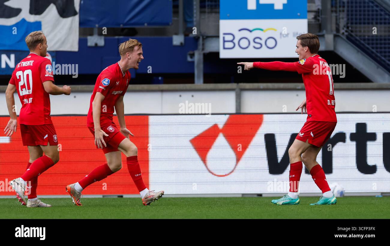 Daan Rots of FC Twente celebrates after scoring his team's first goal ...