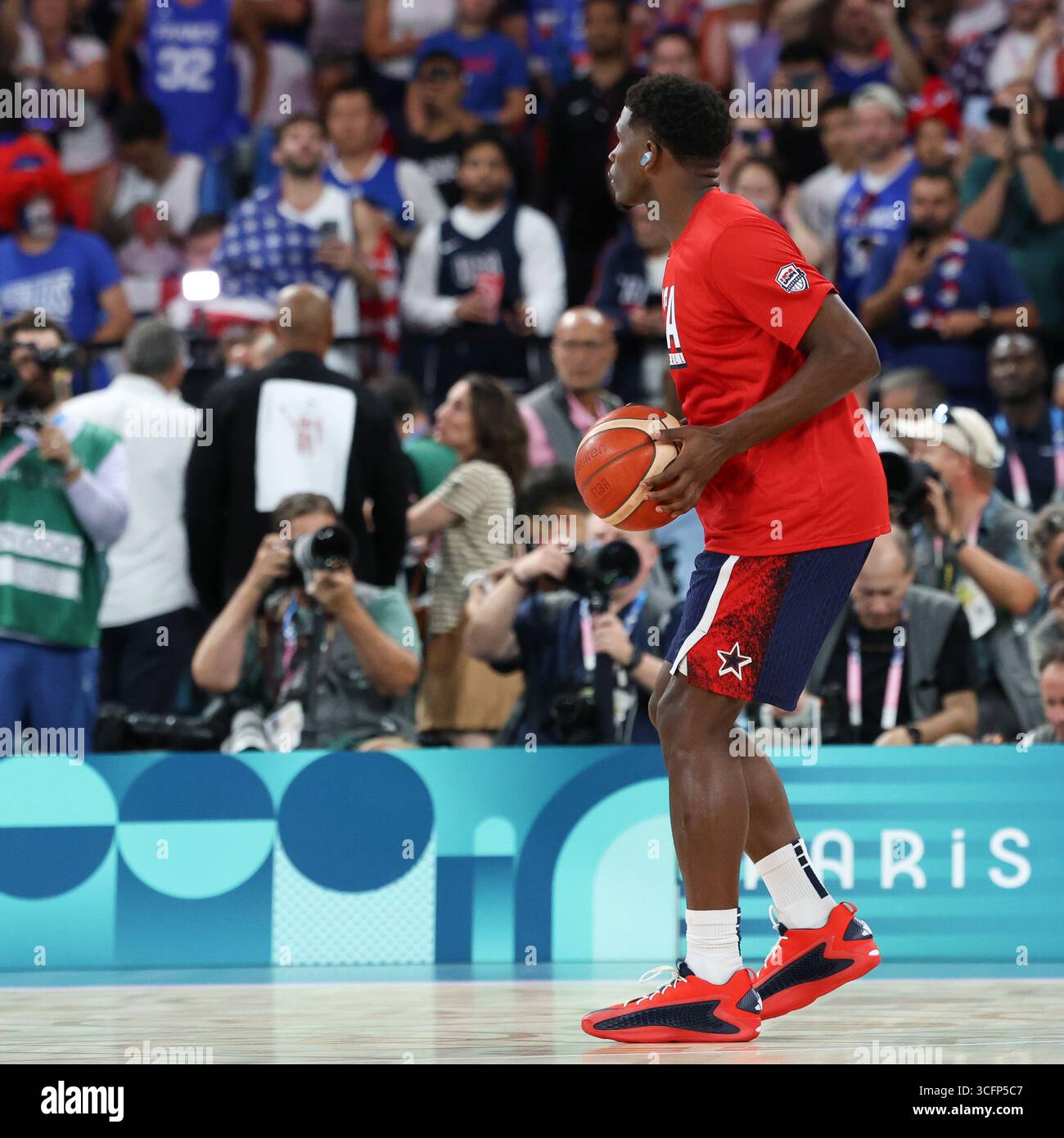 August 10th, 2024 - Paris, France: Anthony Edwards of United States in ...