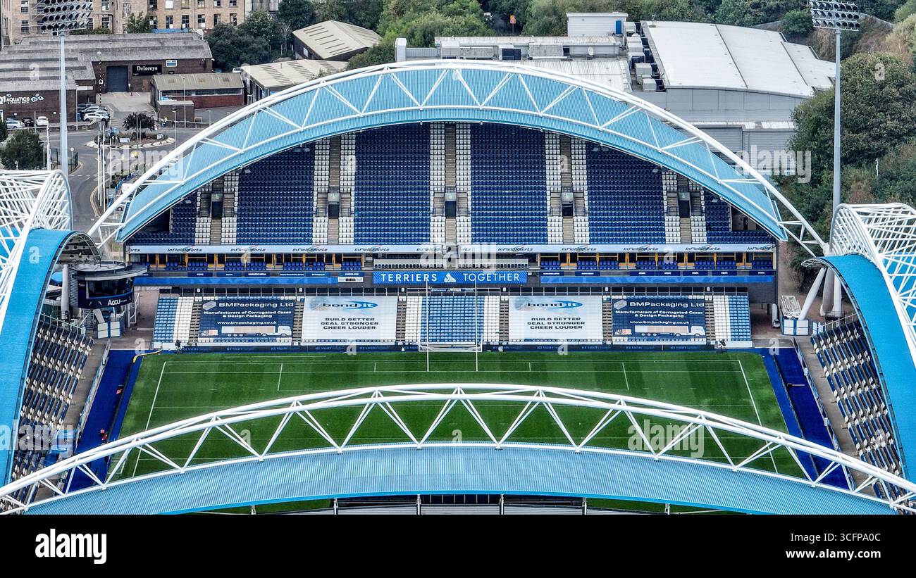 An aerial view of Accu Stadium ahead of the Betfred Super League Round ...