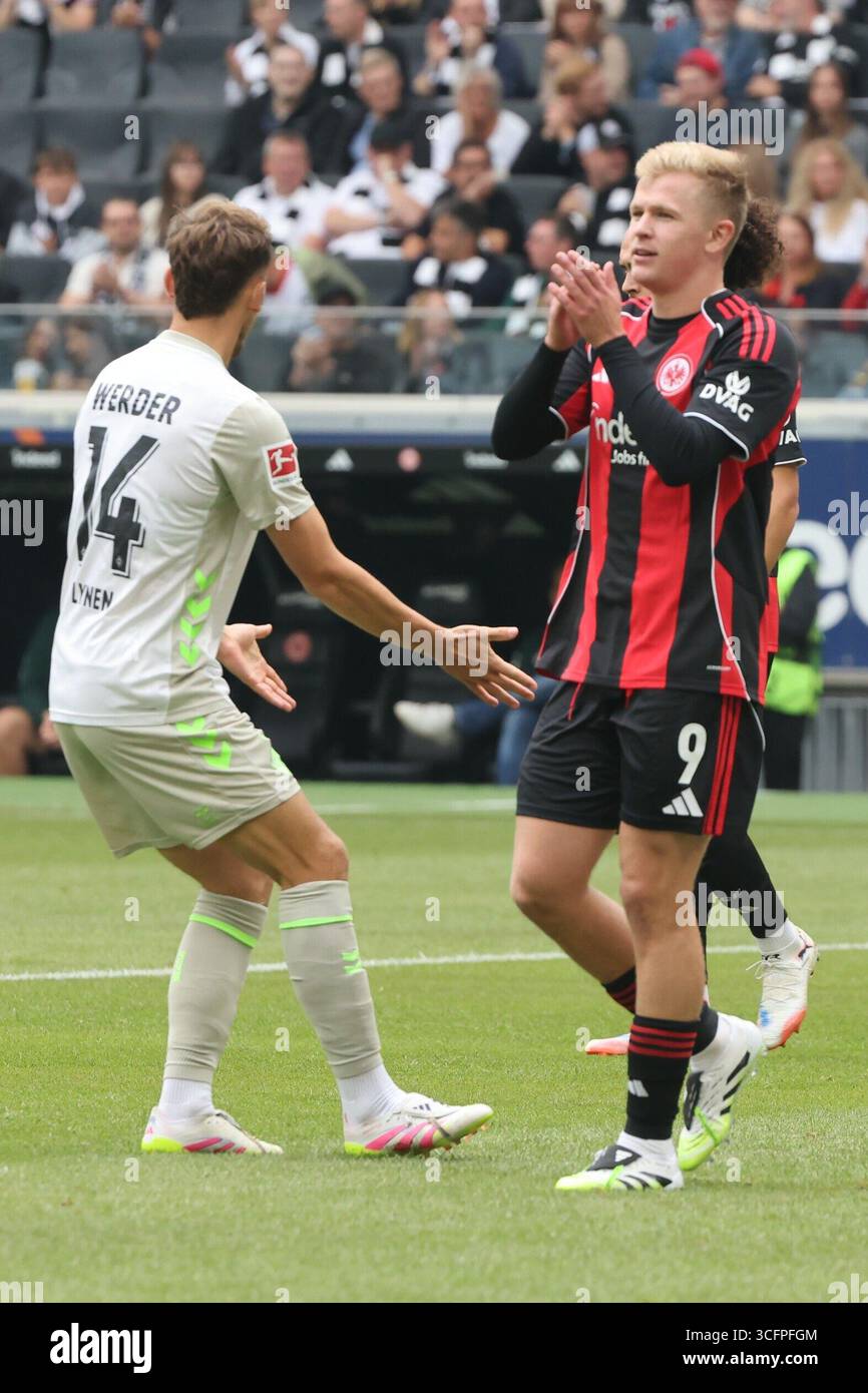 23.08.2025, Deutsche Bank Park, Frankfurt, GER, Eintracht Frankfurt vs ...