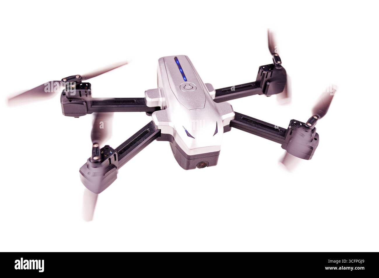 Quadcopter camera in flight Cut Out Stock Images & Pictures - Alamy