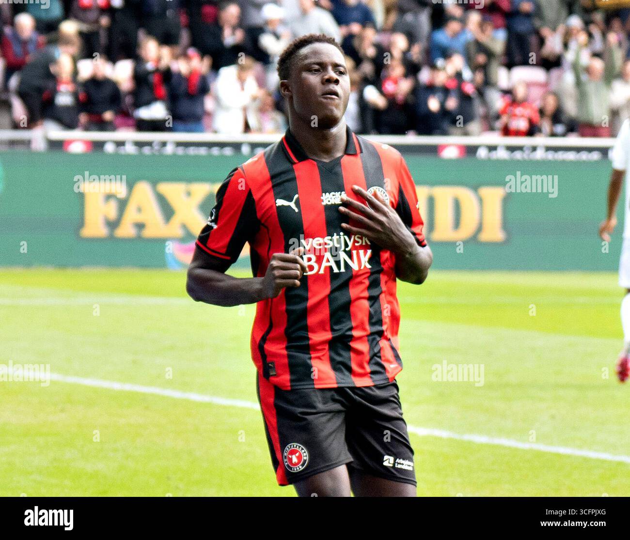 FC Midtjylland's Dju Franculino has tied the score at 1-1 in the Super ...