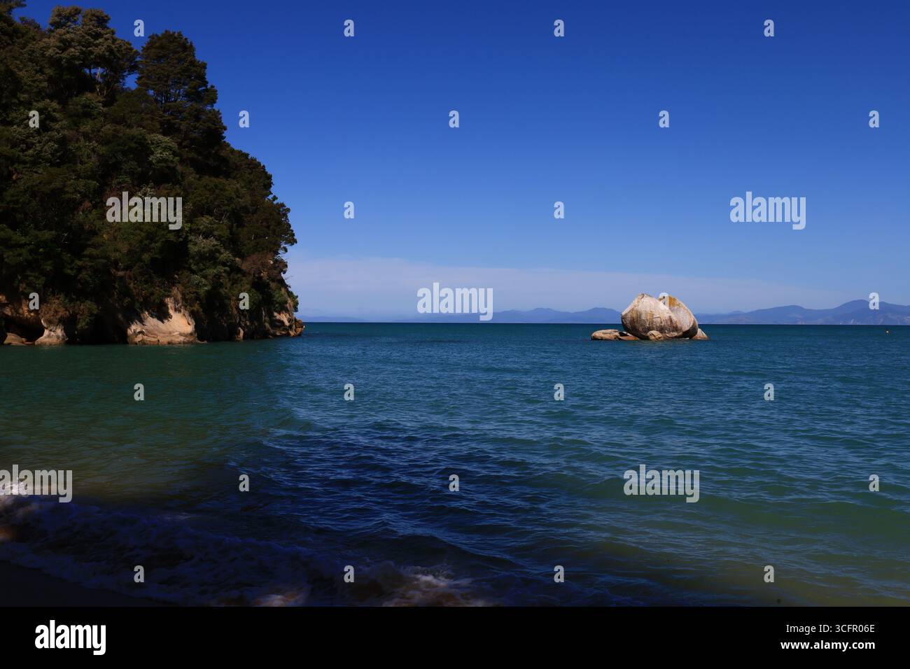 Split Apple Rock is a geological rock formation in Tasman Bay, New ...