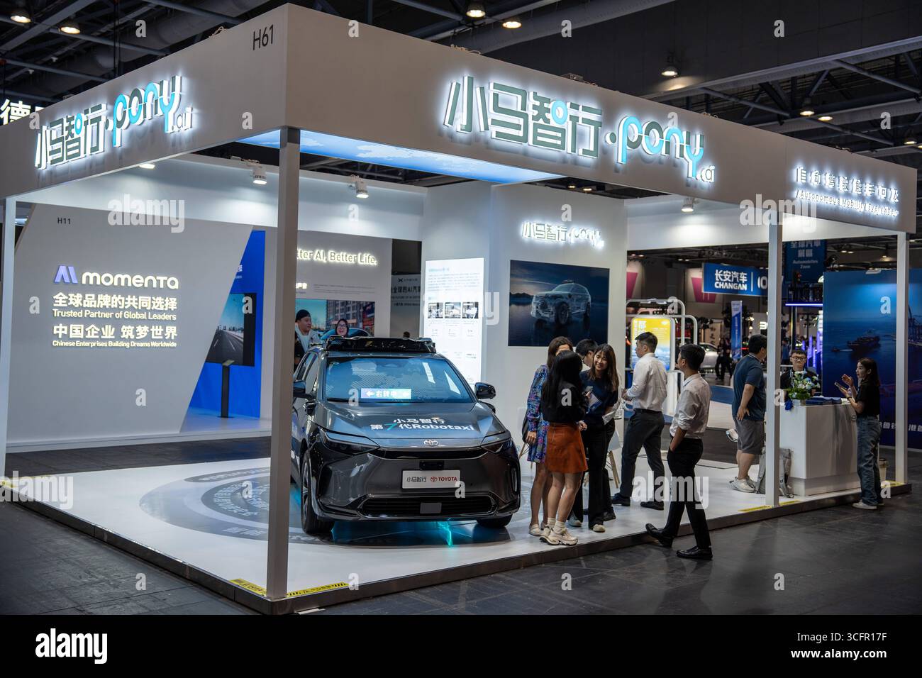 Hong Kong International Automotive and Supply Chain Expo A general view showing the Pony AI Inc ...