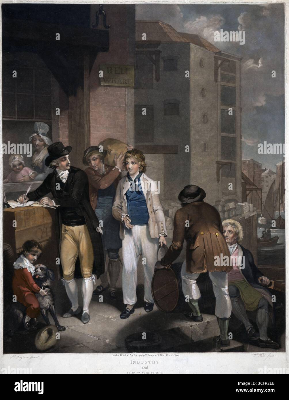 Industry and Economy by William Ward after Henry Singleton 1794, a ...