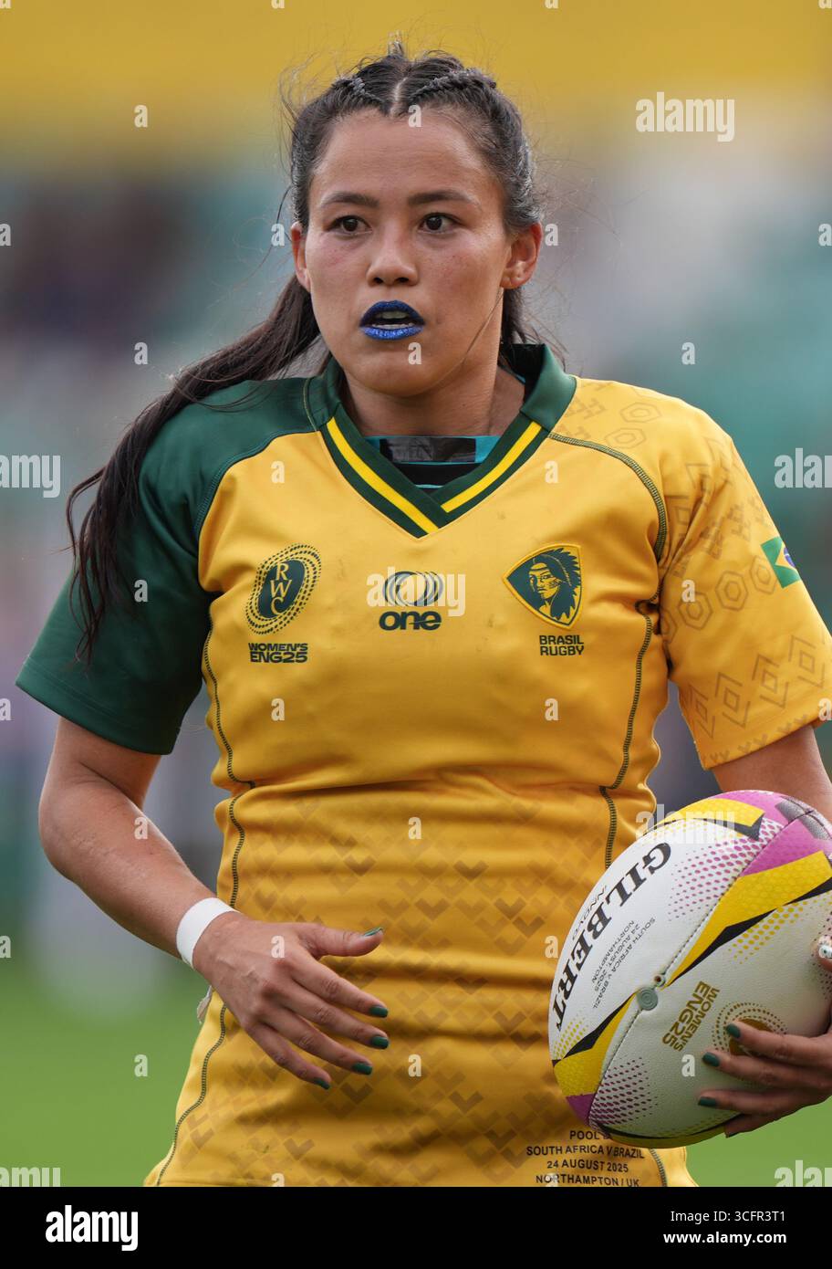 Brazil's Aline Mayumi Bednarski during the Women's Rugby World Cup 2025 ...