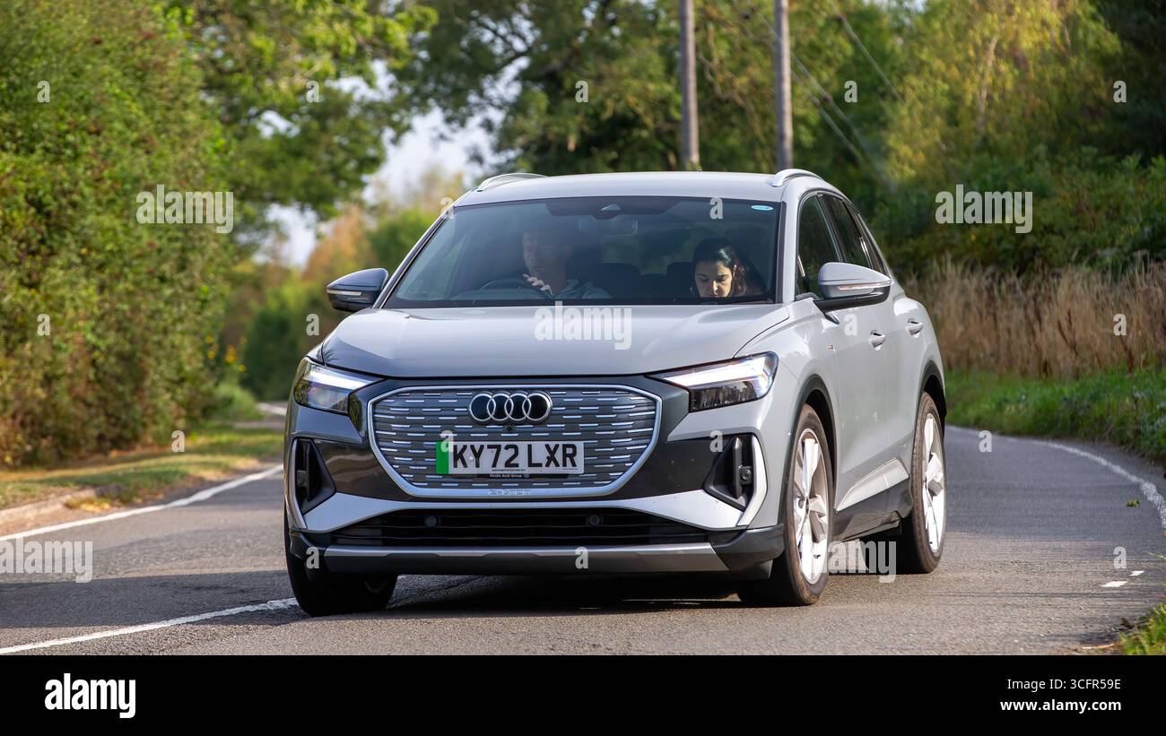 Whittlebury,Norhants,UK - Aug 23rd 2025: 2022 Audi Q4 E-Tron electric ...