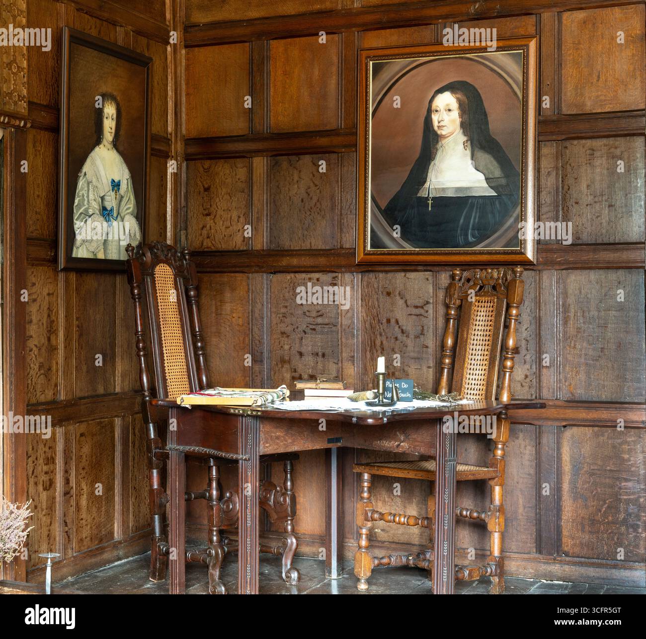 Harvington Hall, Harvington, Worcestershire, England, UK interior view ...