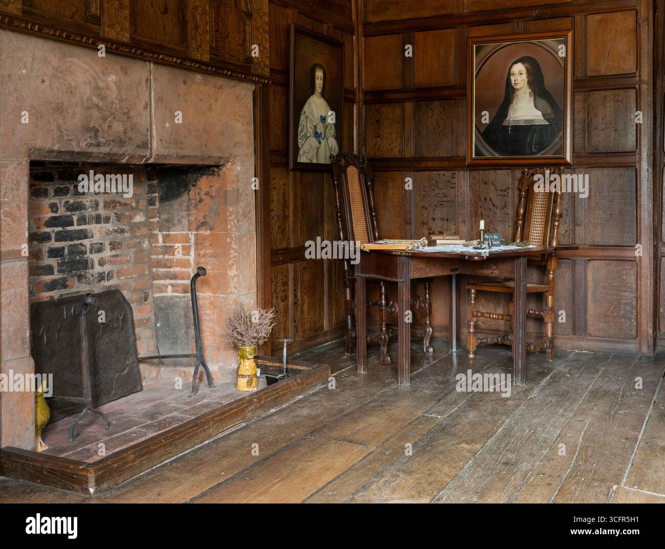 Harvington Hall, Harvington, Worcestershire, England, UK - interior ...