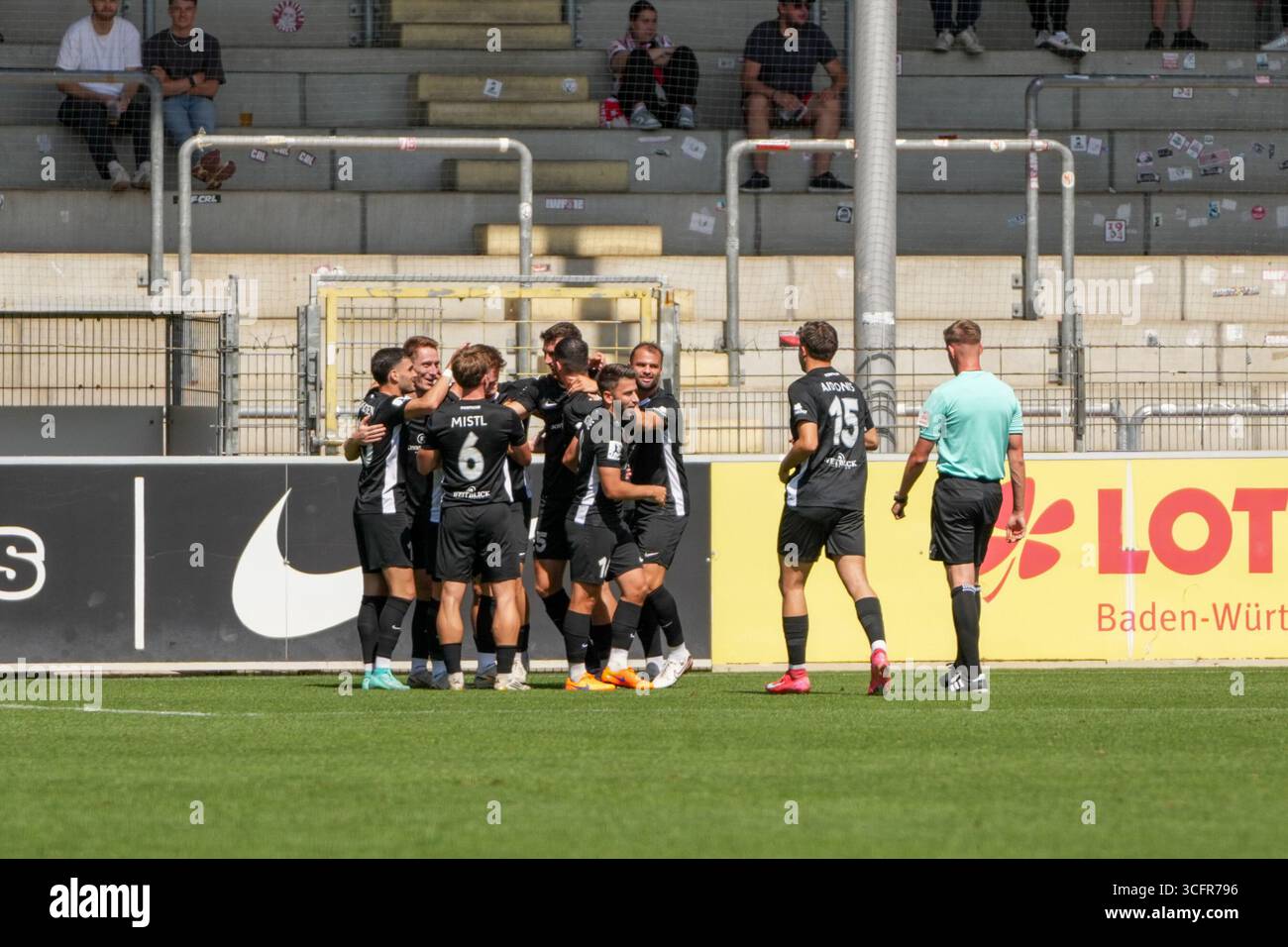 Torjubel zum 0:2 durch Leon Maier (SG Sonnenhof Gro?aspach, 20 ...
