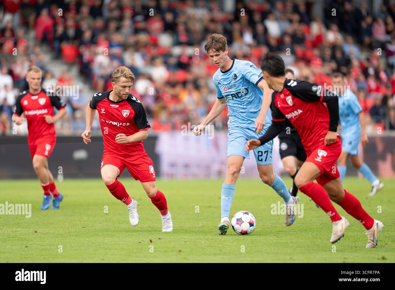 Oliver Olsen on the ball in the Super League match between FC ...