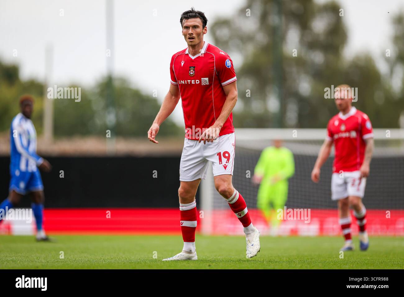 Wrexham forward Kieffer Moore (19) during the Wrexham AFC v Sheffield ...