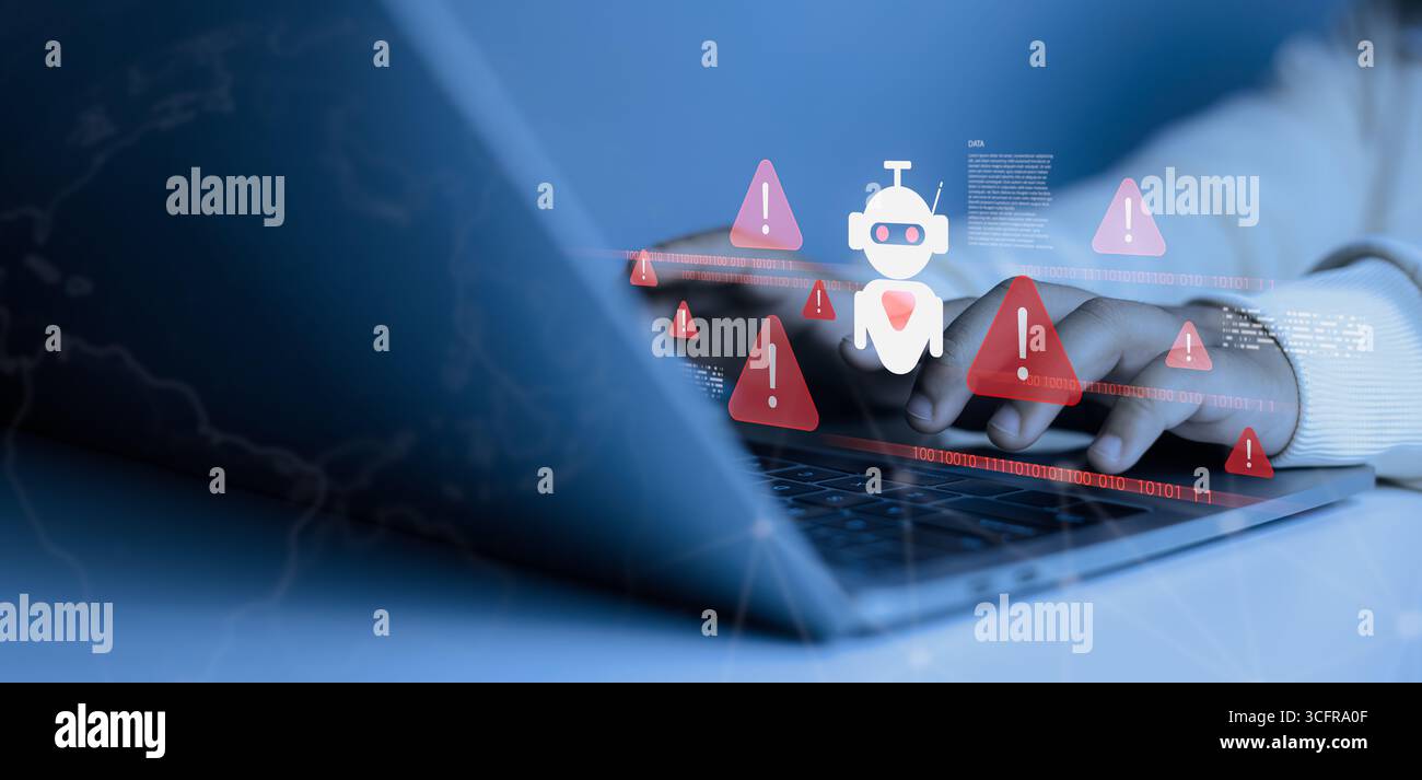 Cybersecurity scam alert warning hi-res stock photography and images - Alamy