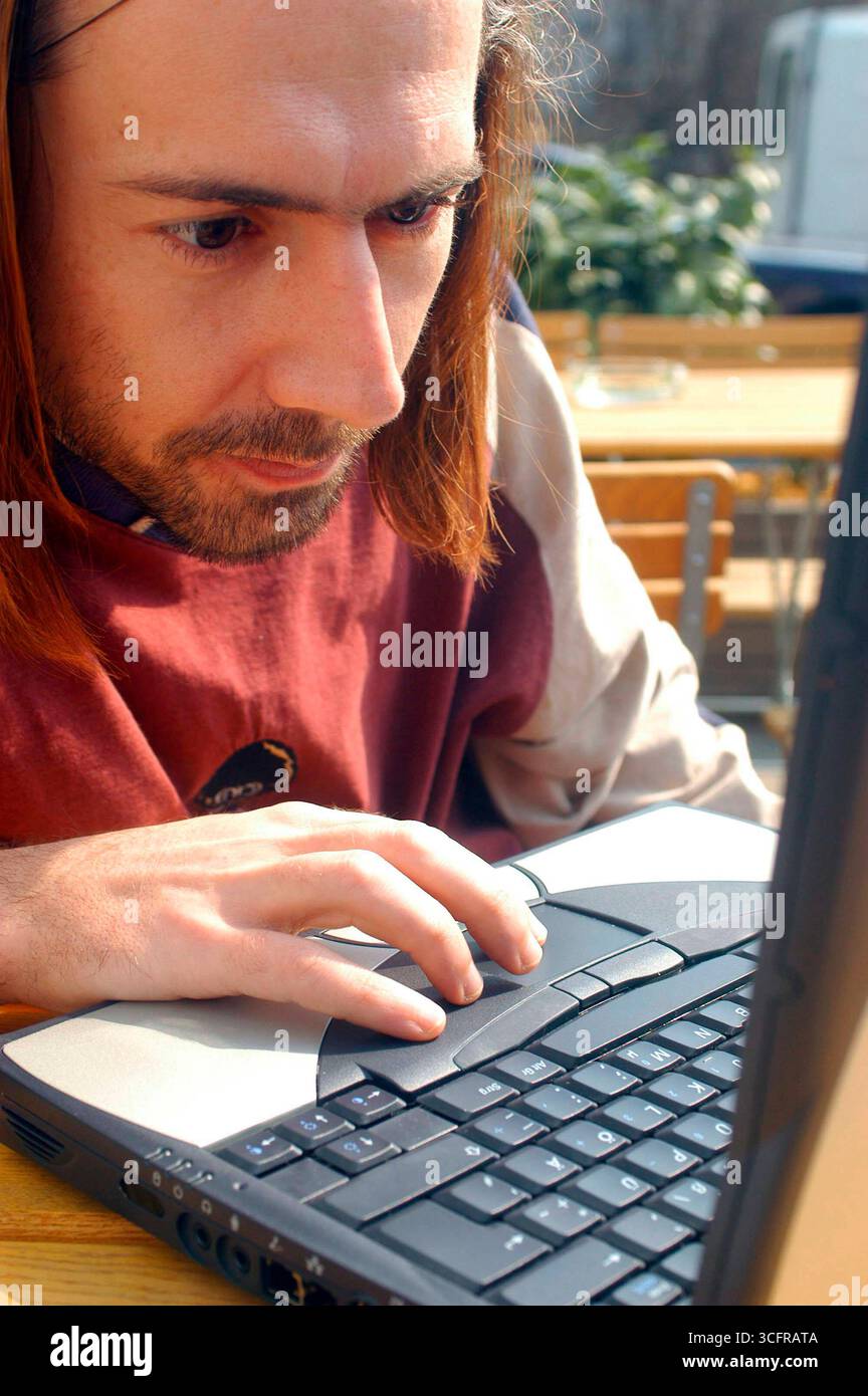a laptop or notebook, mobile computer device with screen and ...