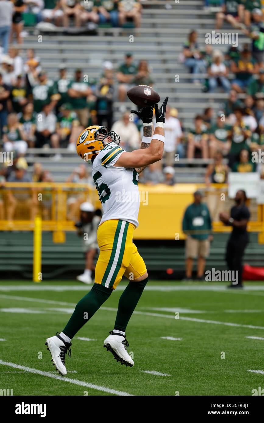 Green Bay Packers tight end John FitzPatrick (86) during a preseason ...