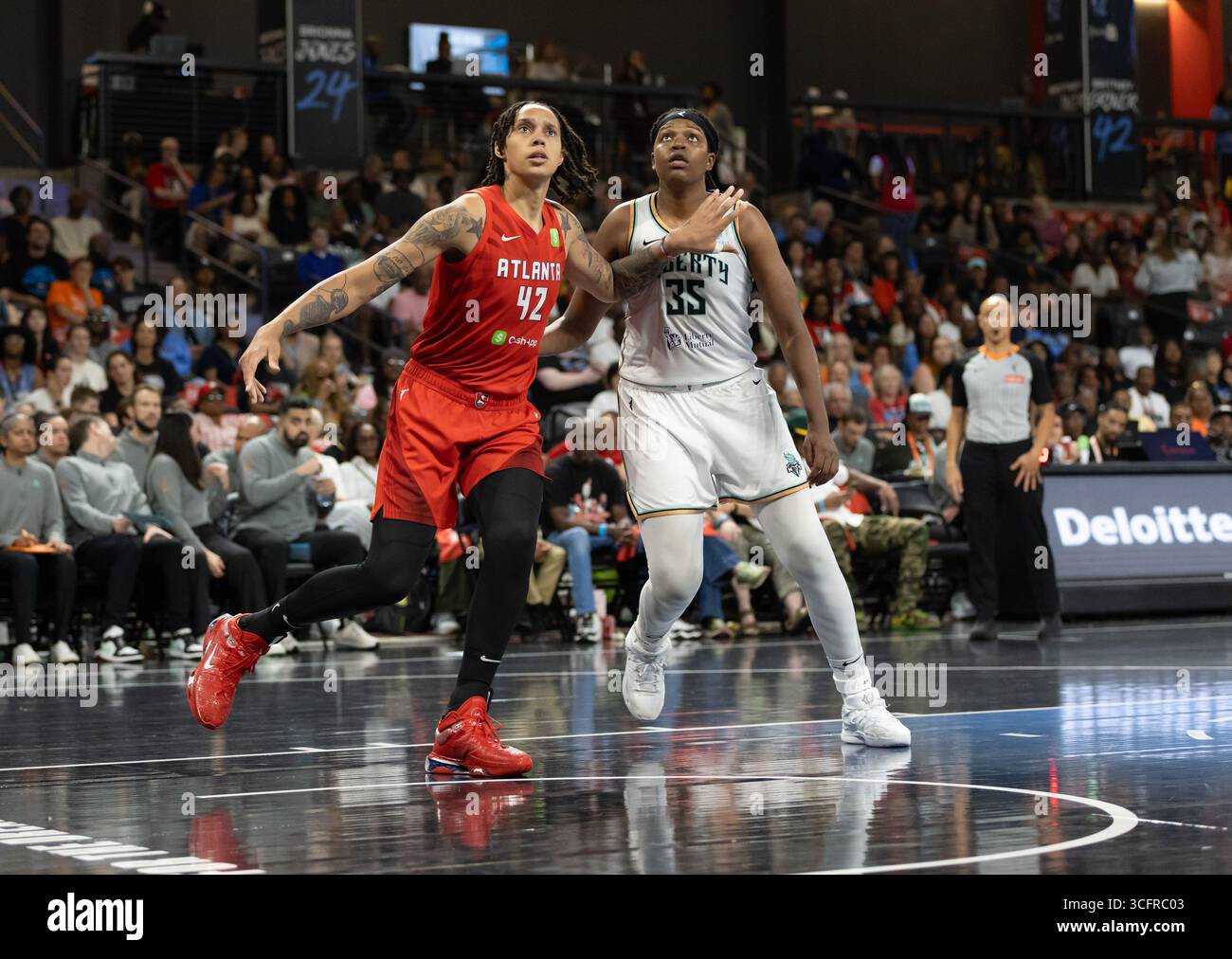 New York Liberty take on the Atlanta Dream at Gateway Center Arena in ...