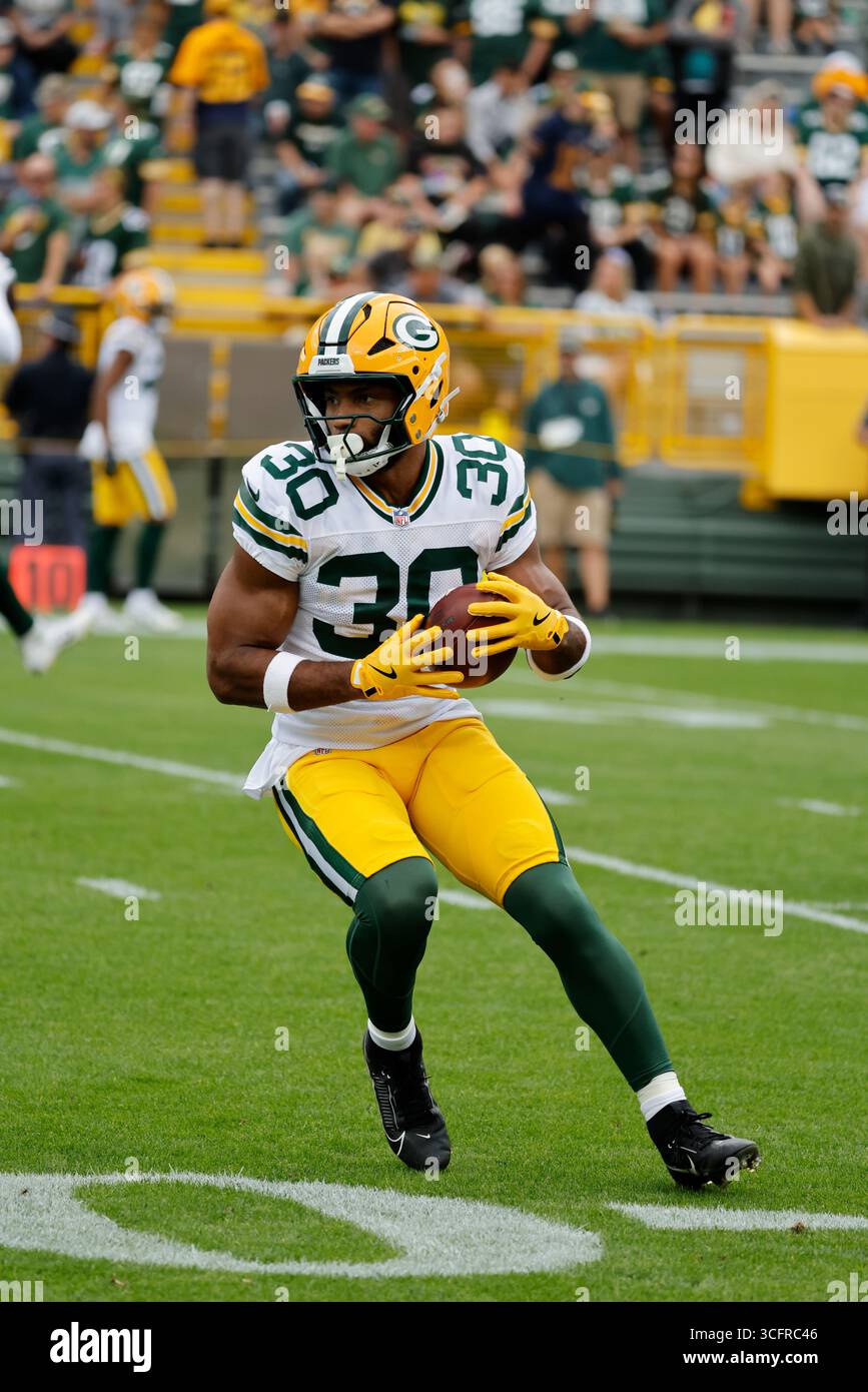 Green Bay Packers running back Chris Brooks (30) during a preseason NFL ...