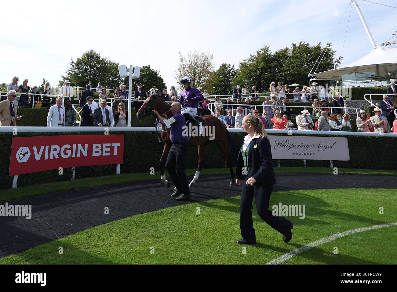 Ancient Egypt in the pre-parade ring before the fifth race at Goodwood ...