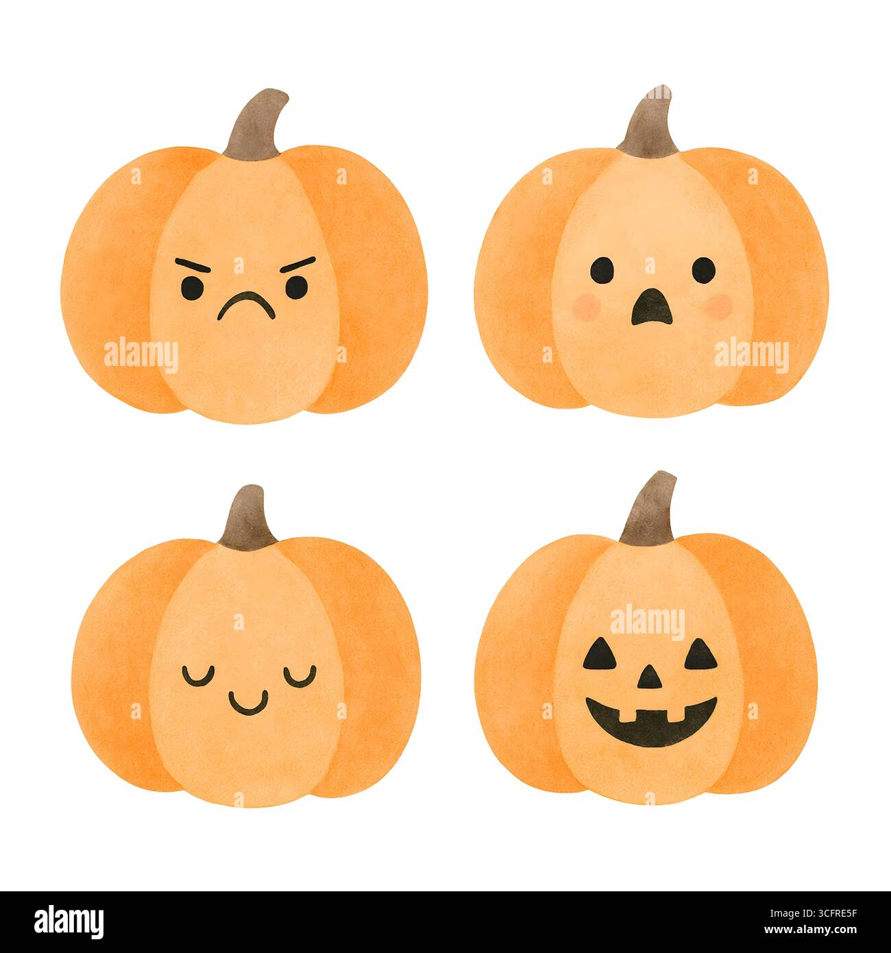 Halloween pumpkins scary faces Cut Out Stock Images & Pictures - Alamy