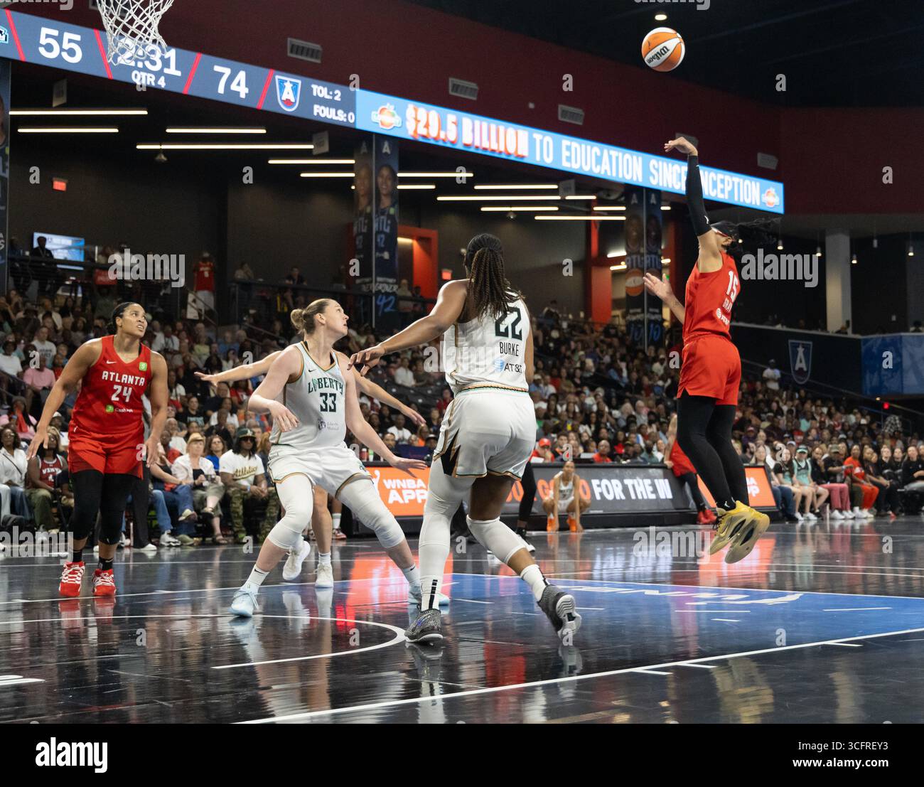 New York Liberty take on the Atlanta Dream at Gateway Center Arena in ...