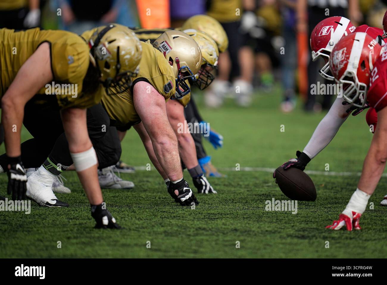 Spartak Moscow and Moscow Spartans line up during the Russian football ...