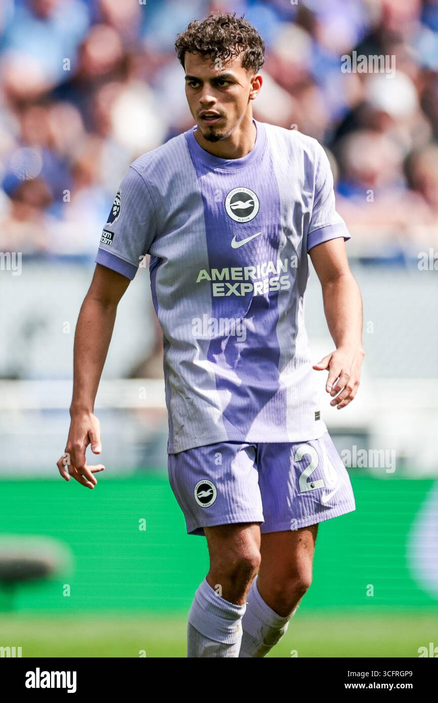 Yasin Ayari of Brighton & Hove Albion looks on during the Premier ...
