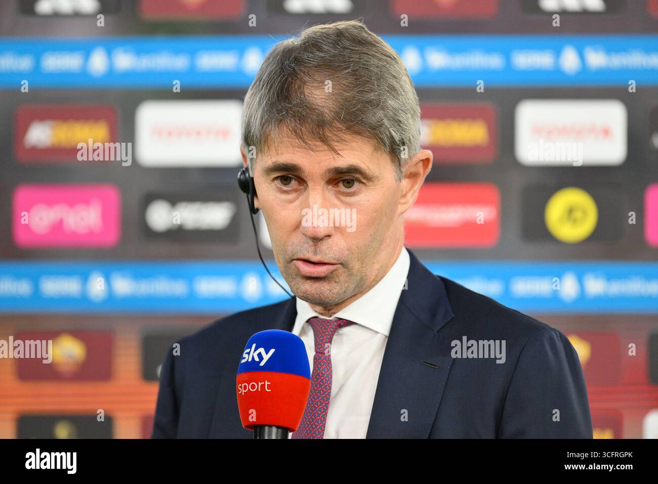 Olimpico Stadium, Rome, Italy - Frederic Massara sport director of AS ...