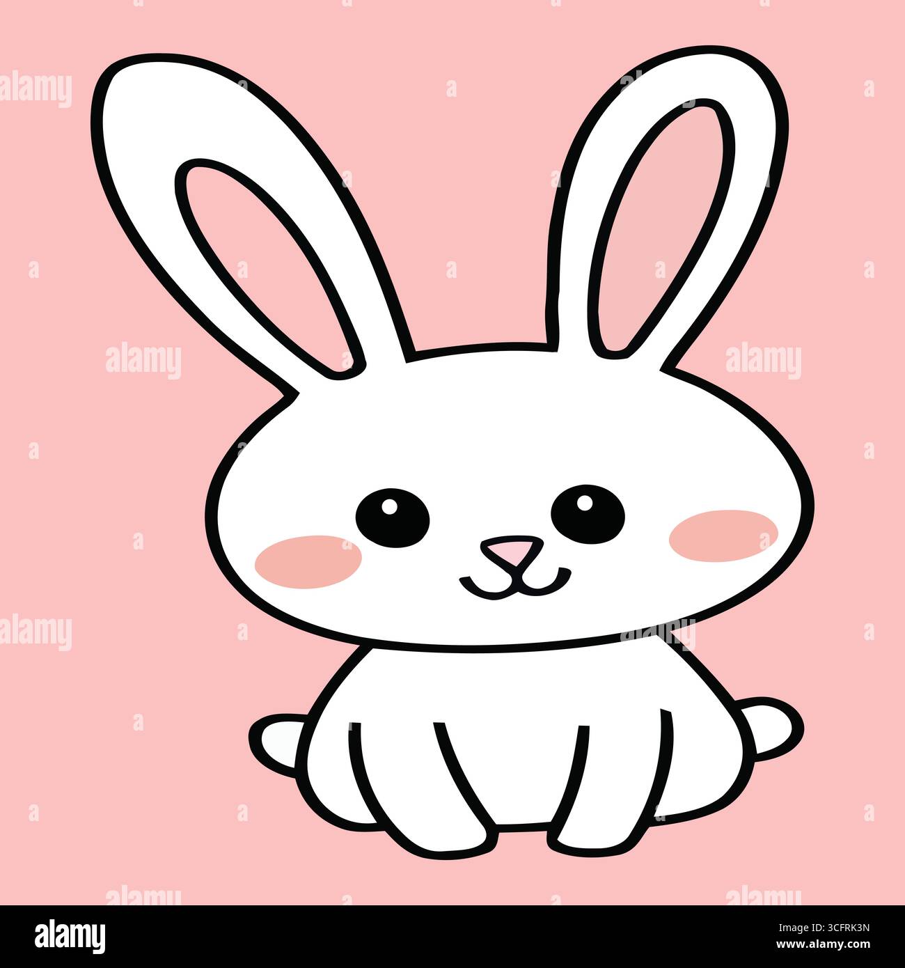 Pink ears design art Stock Vector Images - Alamy