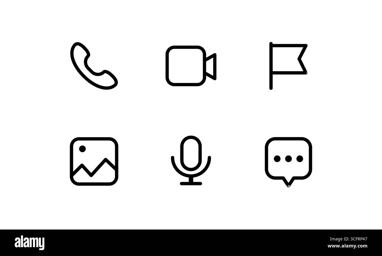 Search comment white icons Cut Out Stock Images & Pictures - Alamy