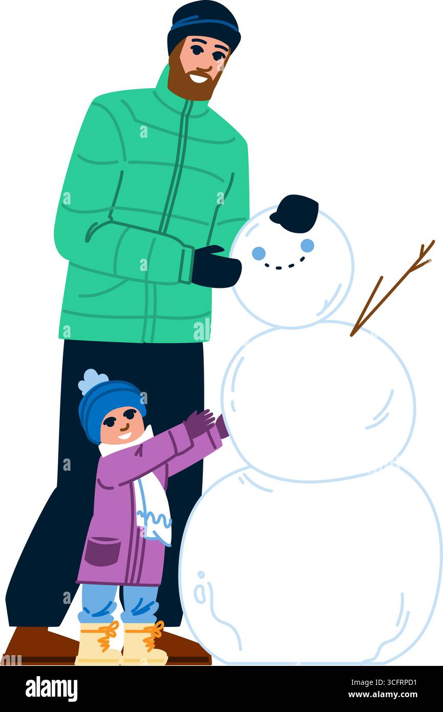 Father bonding daughter in Stock Vector Images - Alamy