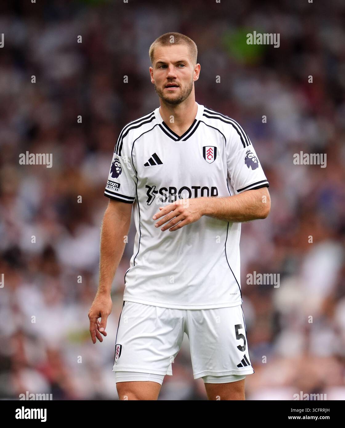 Fulham's Joachim Andersen during the Premier League match at Craven ...