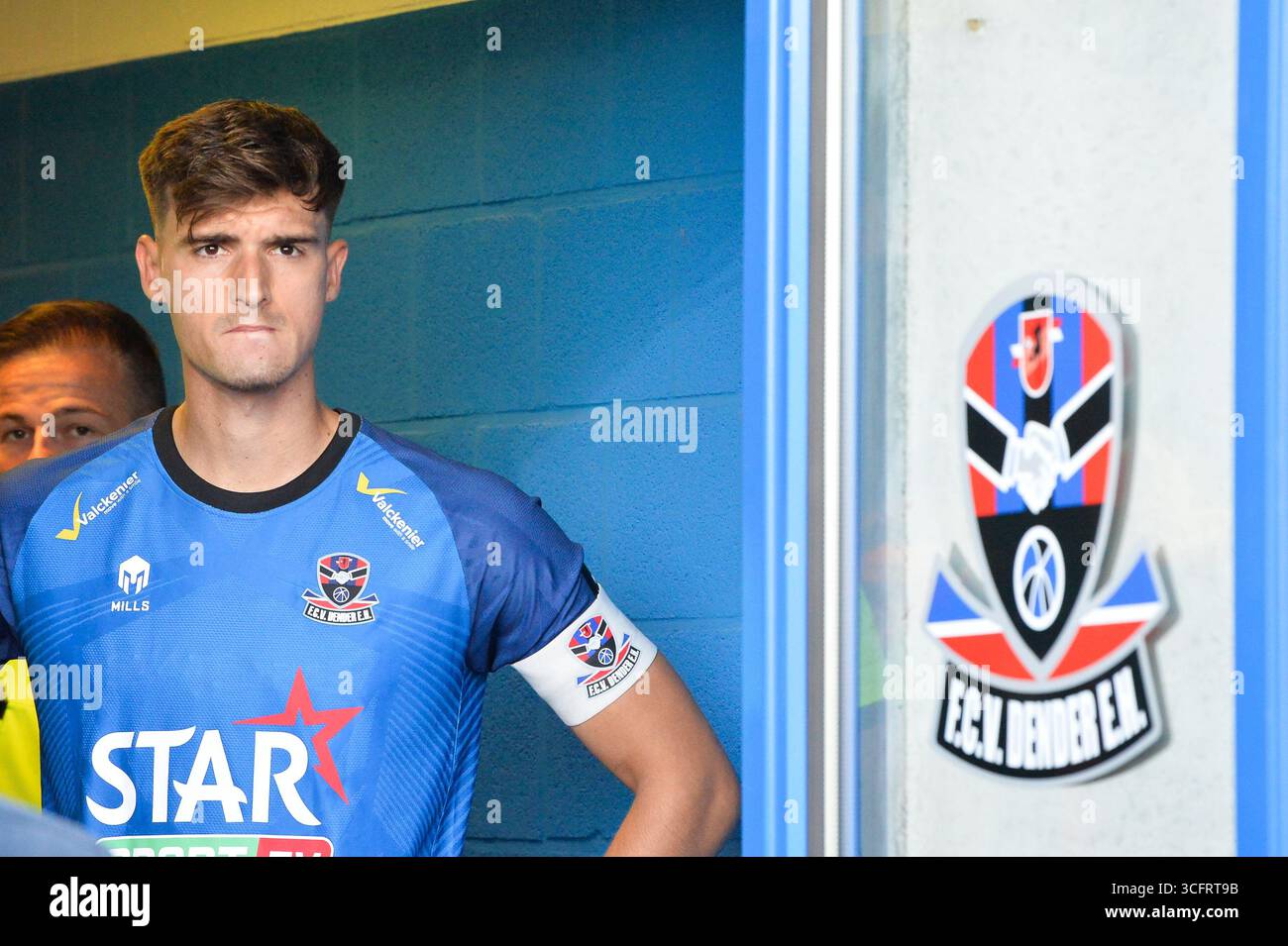 Dender's Nathan Rodes pictured before a soccer match between FCV Dender ...