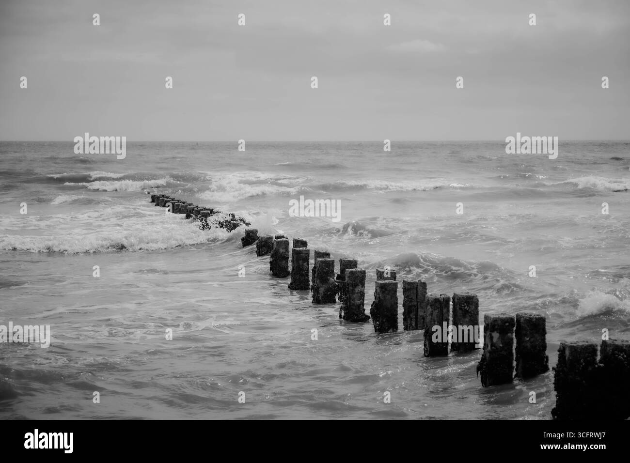 English sea defence Black and White Stock Photos & Images - Alamy
