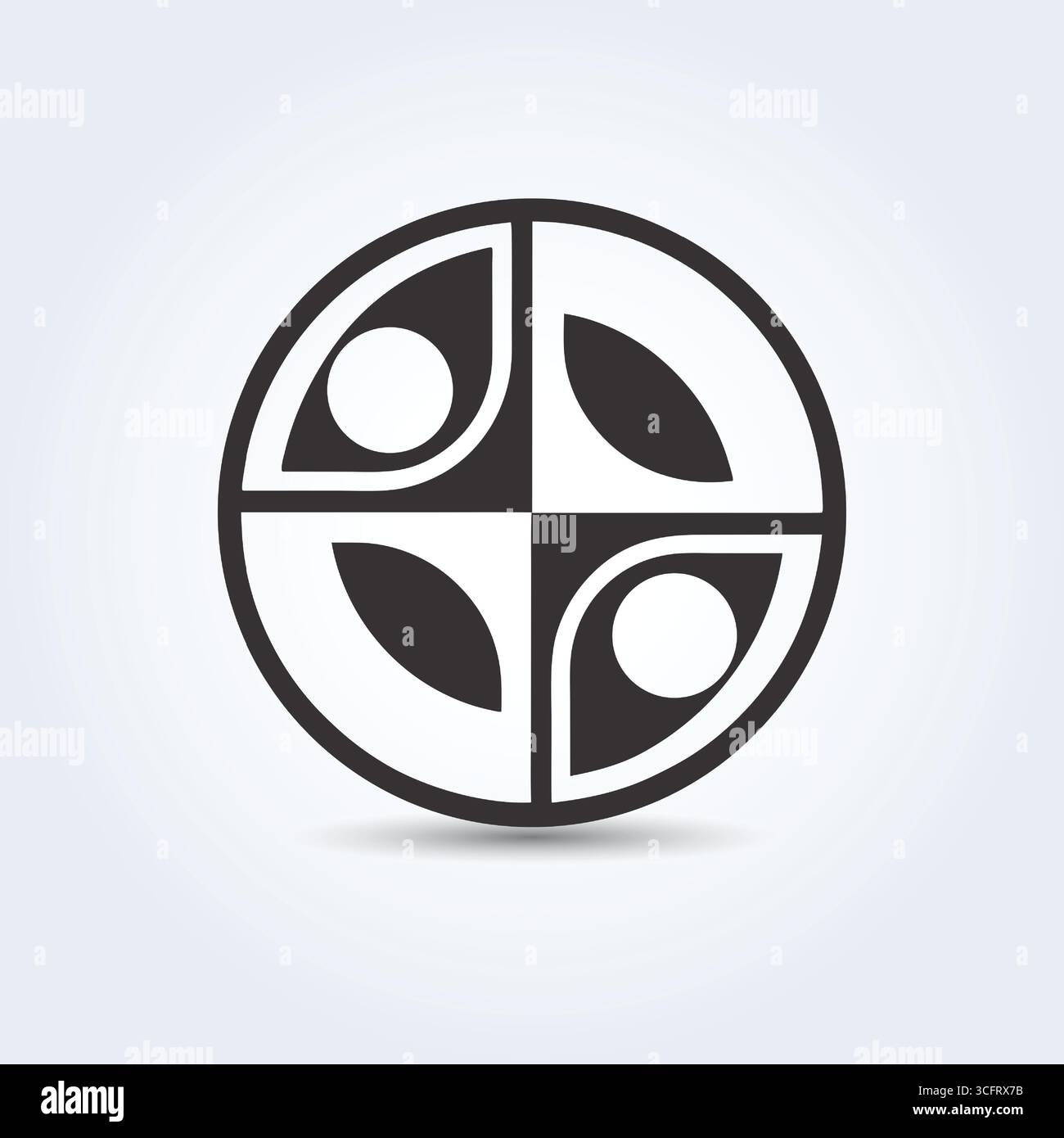 Geometric shape logo Stock Vector Images - Alamy
